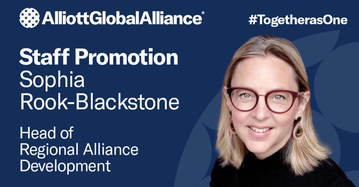Sophia Rook-Blackstone promoted to Head of Regional Alliance Development
