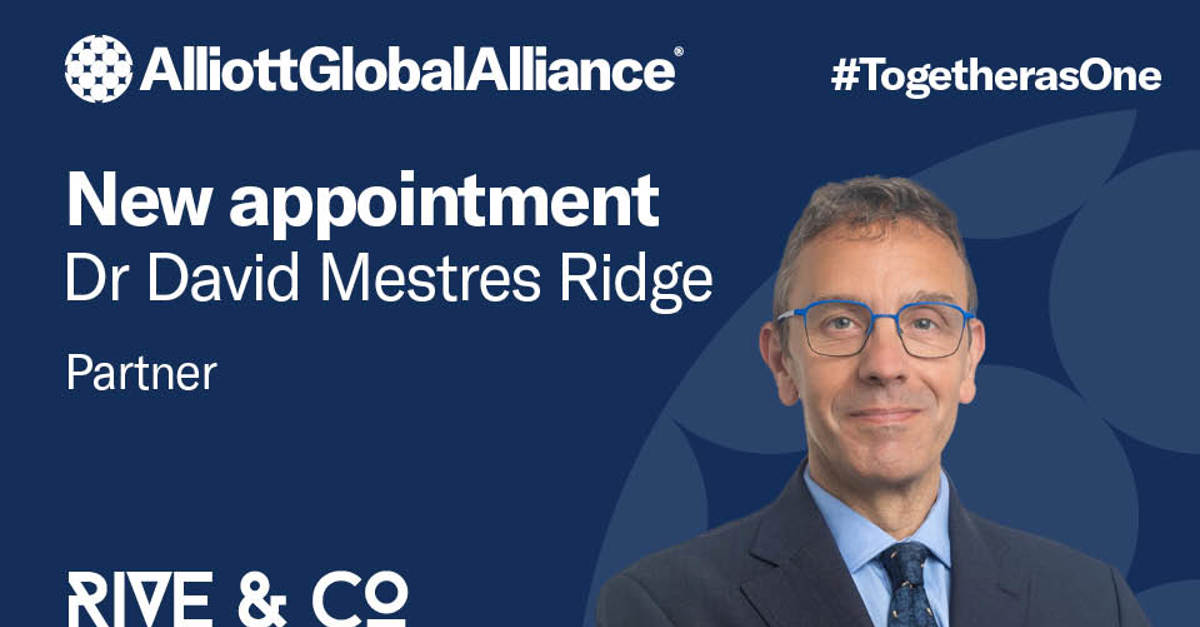 Rive & Co appoints Dr David Mestres Ridge to lead Energy and Resources practice